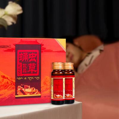 邦虫草蛹饮品无糖型口4服液成庆人中老年植物饮料滋补ALD礼盒2盒8