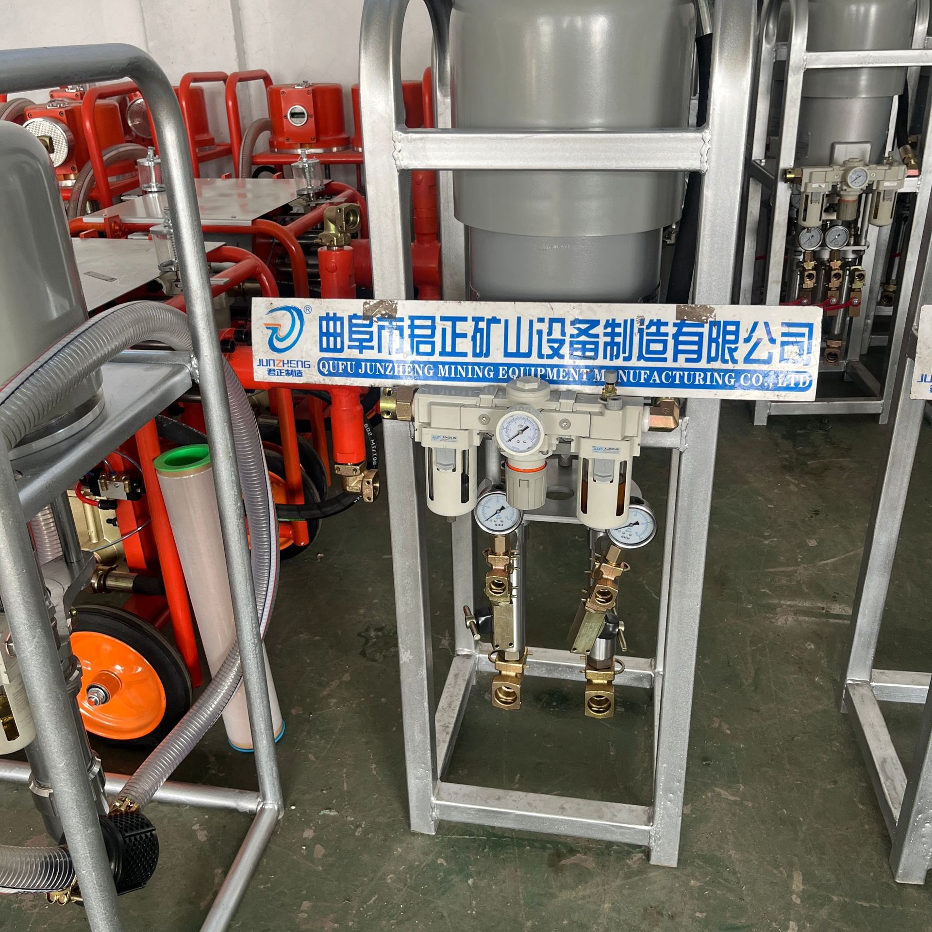 井下隧道双缸双液气动注浆泵ZZQ-1.1/6防爆化学浆矿用注浆机装置