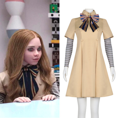 M3GAN/梅根cos服电影女主连衣裙同款cosplay服装女成人儿童款全套