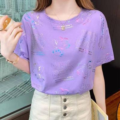 white summer -shirt clothes women aesthetic loose floral