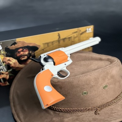 荒野大镖客乖巧合金牛仔左轮复古M1873大男孩模型玩具肥肥钢镚