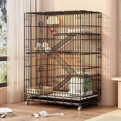 猫笼子宠物别墅一体猫屋舍空笼家用室内猫砂盆猫窝不占地猫狗围栏