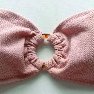 Swimsuit sexy swimsuit women pink tube top split swimsuit