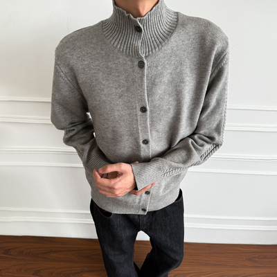 XCOK花纱龙骨针织开衫