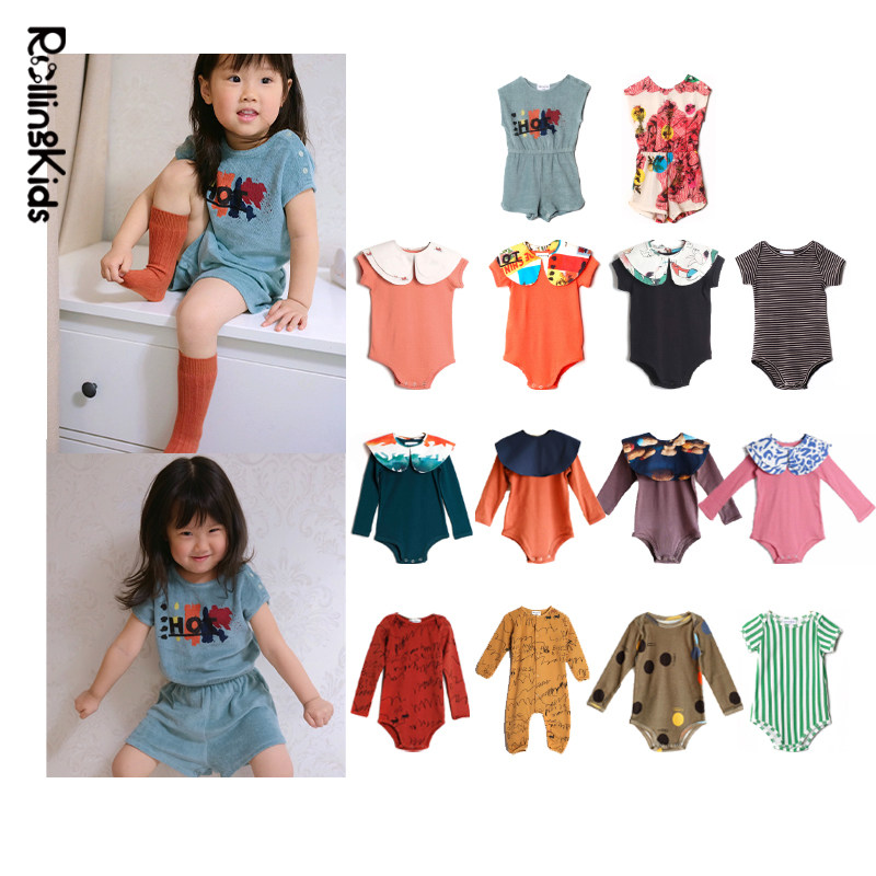 wolf and rita 小童连体衣可爱翻领包屁衣爬服哈衣丨RollingKids