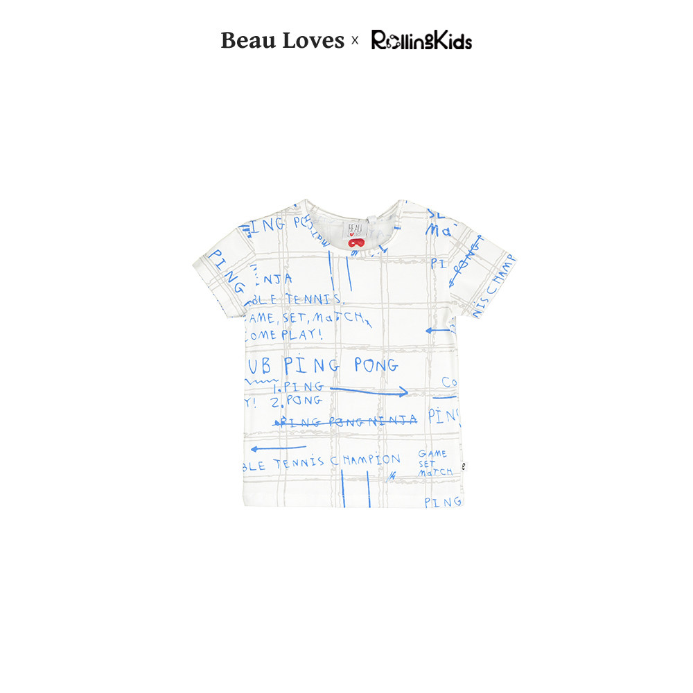 Beau Loves 男女儿童圆领短袖套头T恤婴童上衣丨RollingKids