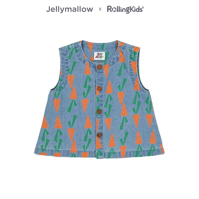 Jellymallow 儿童马甲男女童休闲百搭背心薄款上衣丨RollingKids