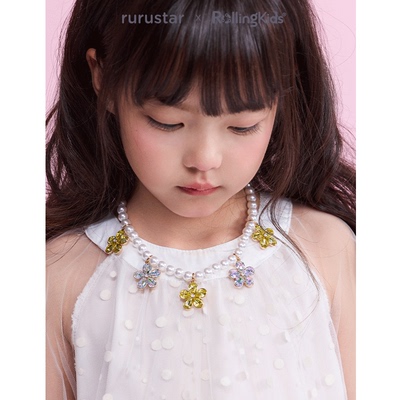 rurustar 儿童项链手链戒指百搭仿珍珠女童饰品首饰丨RollingKids