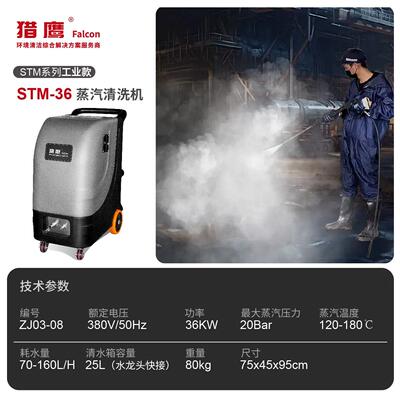 猎鹰S油M-36瞬时电加145制热蒸汽清洗机全T自动污清理大功率工业