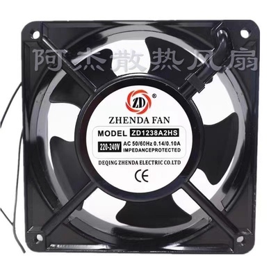 全新ZD1238A2HS/HB2 12038机柜轴流风机220V变频器散热风扇12cm