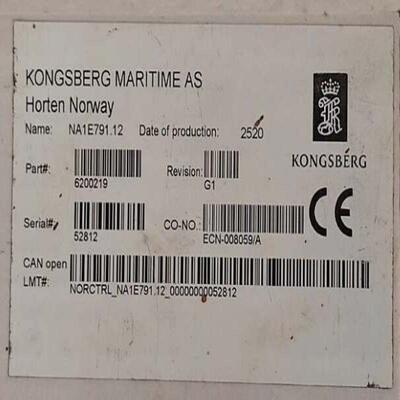 议价Kongsberg NN-791.12 处理器卡可维修