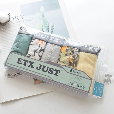 31615~5条装 品牌儿童全*棉内裤可爱卡通男童平角裤学生四角裤