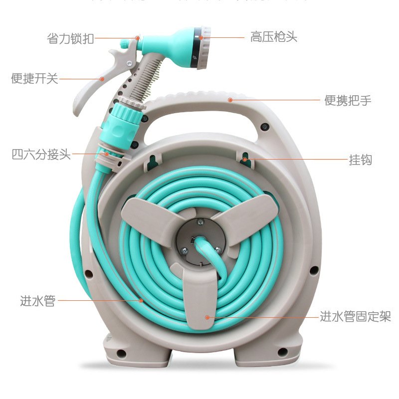 汽车用品浇花水管车洗车水枪高压水枪家用园艺浇水收纳架套装2049
