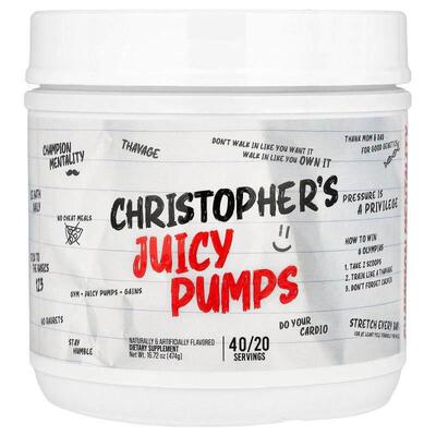 Raw Nutrition,Christopher's Juicy Pumps，16.72 盎司（474 克