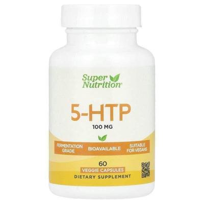 Super Nutrition,5-HTP, 100 mg, 60 Veggie Capsules