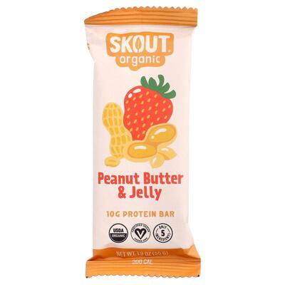 Skout Organic,Protein Bar, Peanut Butter & Jelly, 1.9 oz