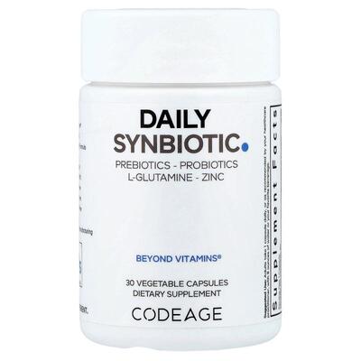 Codeage,Daily Synbiotic, 30 Vegetable Capsules