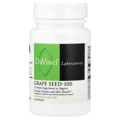 DaVinci Laboratories,葡萄籽提取物-100，100 毫克，60 粒胶囊