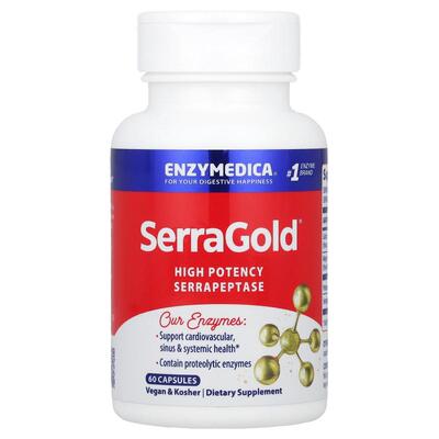 Enzymedica,SerraGold®，优效舍雷肽酶，60 粒胶囊