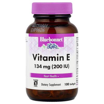 Bluebonnet Nutrition,维生素 E，200国际单位，100粒软胶囊