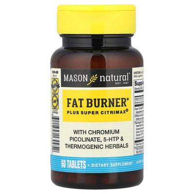 Mason Natural,Fat Burner Plus Super Citrimax，60片