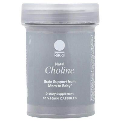 Ritual,Natal Choline, Citrus, 60 Vegan Capsules (275 mg per