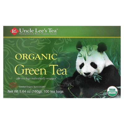 安可李氏茶,有机绿茶，100 茶包，5.64 盎司（160 克）