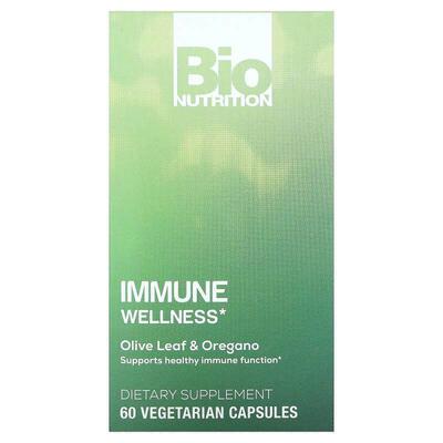 Bio Nutrition,Immune Wellness，橄榄叶和牛至，60 粒素食胶囊