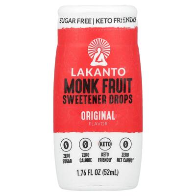 Lakanto,罗汉果甜味剂滴剂，原味，1.76 液量盎司（52 毫升）