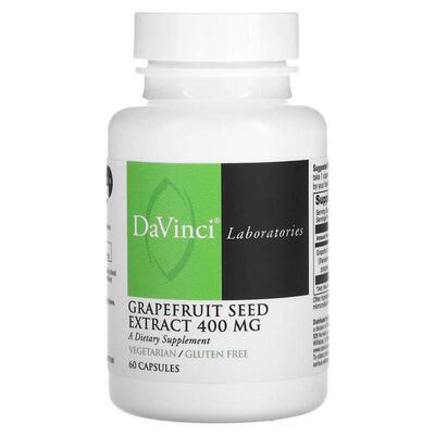 DaVinci Laboratories,葡萄柚籽提取物，400 毫克，60 粒胶囊