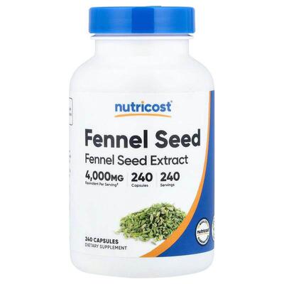 Nutricost,Fennel Seed, 240 Capsules (200 mg per Capsule)