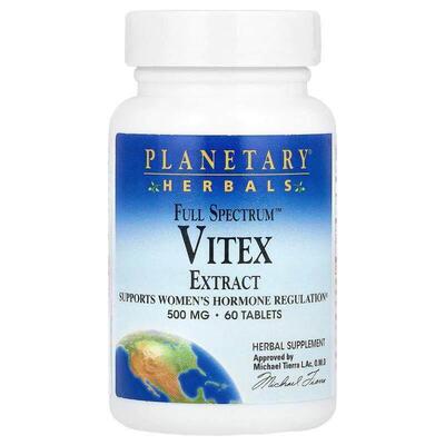 Planetary Herbals,全谱，黄荆提取物，500 毫克，60 片