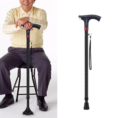 Adjustable Flexible Smart Cane Walking Sticks Elderly Cane C