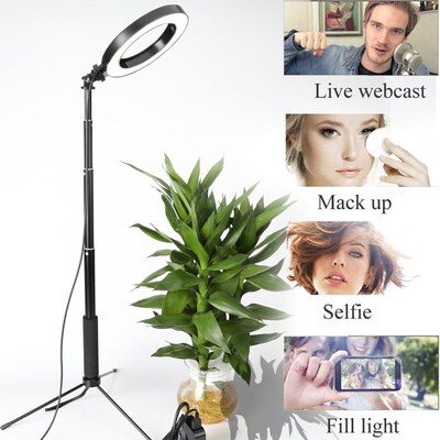 LED 6 INCH Ring Light for Tik Tok Youtube Video Portable Se