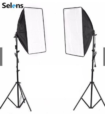 50x70CM Photography Softbox Lighting Kits Professional Cont