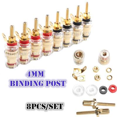 8PCS High Quality Binding Post Banana Plugs 适用于 Amplifier