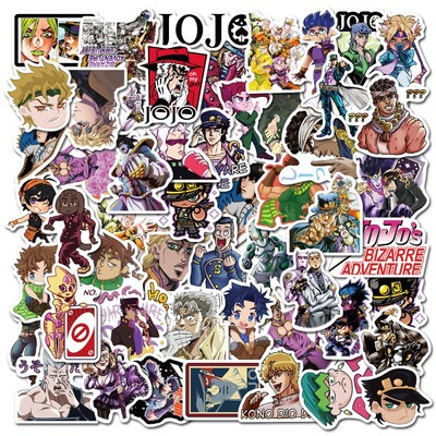 50 pcs/Pack  JoJo Bizarre Adventure  Anime Stickers  Car  P