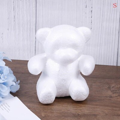 15/20cm Polystyrene Styrofoam Foam Ball Rose Bear White Craf