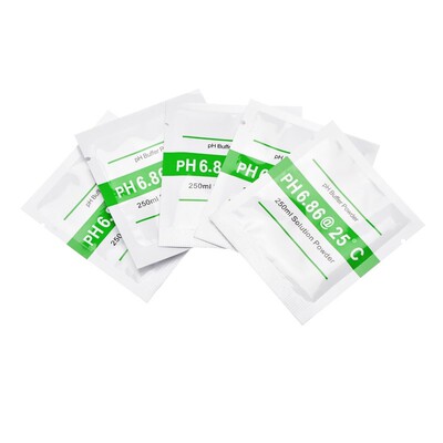 15pcs/lot PH Meter Buffer Powder PH6.86 4.01 9.18 250ml for