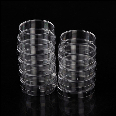 JETTING Lab Supplies 10PCS Practical Sterile Petri Dishes wi