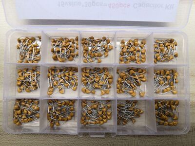 Monolithic Capacitor kit 10pf-100nf 15value*30PCS =450PCS 20
