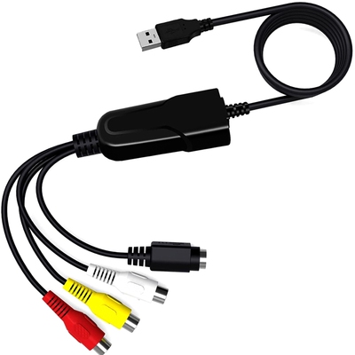 USB 2.0 Audio Video Capture Card Adapter VHS to DVD Video Ca