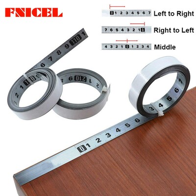 1-3M Miter Track Tape Measure Self Adhesive Metric Stainless
