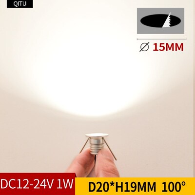 Spot 1W niature spotlight Built-in LED ceiling emded restaur
