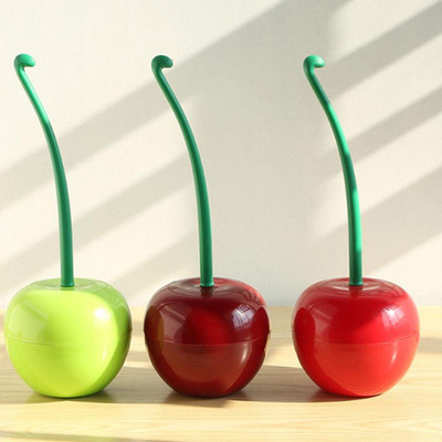 Cherry Shape Lavatory Brush Toilet Brush Holder Set For Wash