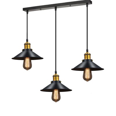 Modern Lustre LED Chandelier Lighting Black Metal Ceiling Ch