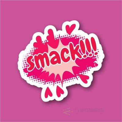 Smack Pop Art Laptop and Phone Sticker-Decal max.8cm