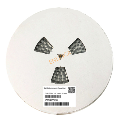 Original 500pcs 1000UF 16V 10mm*10.2mm SMD Aluminum electrol