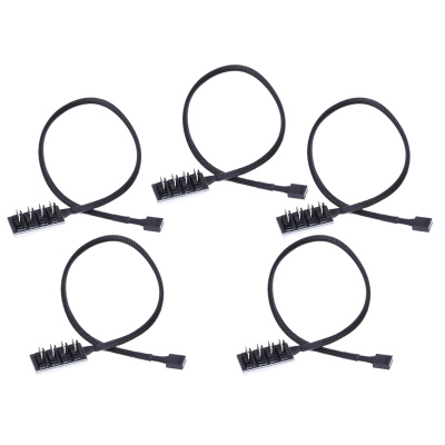 Host Case PC Cooler Cooling Fan Power Cable 1 Female to 4 Ma