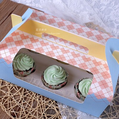 Baking packaging cake box 2 pieces 4 pieces 6 pieces Cupcake